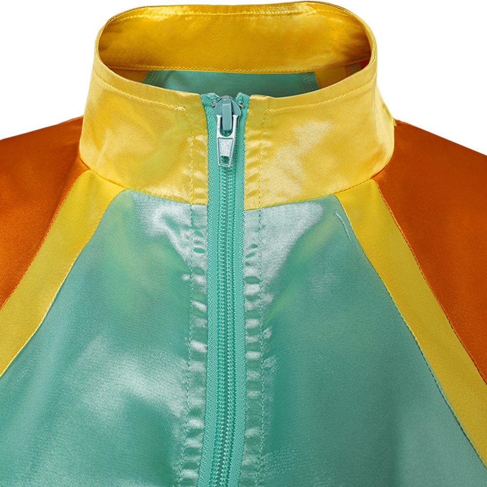 80s Disco Tracksuit for Men Women Green Retro Hip Hop Neon Clothes Out ...
