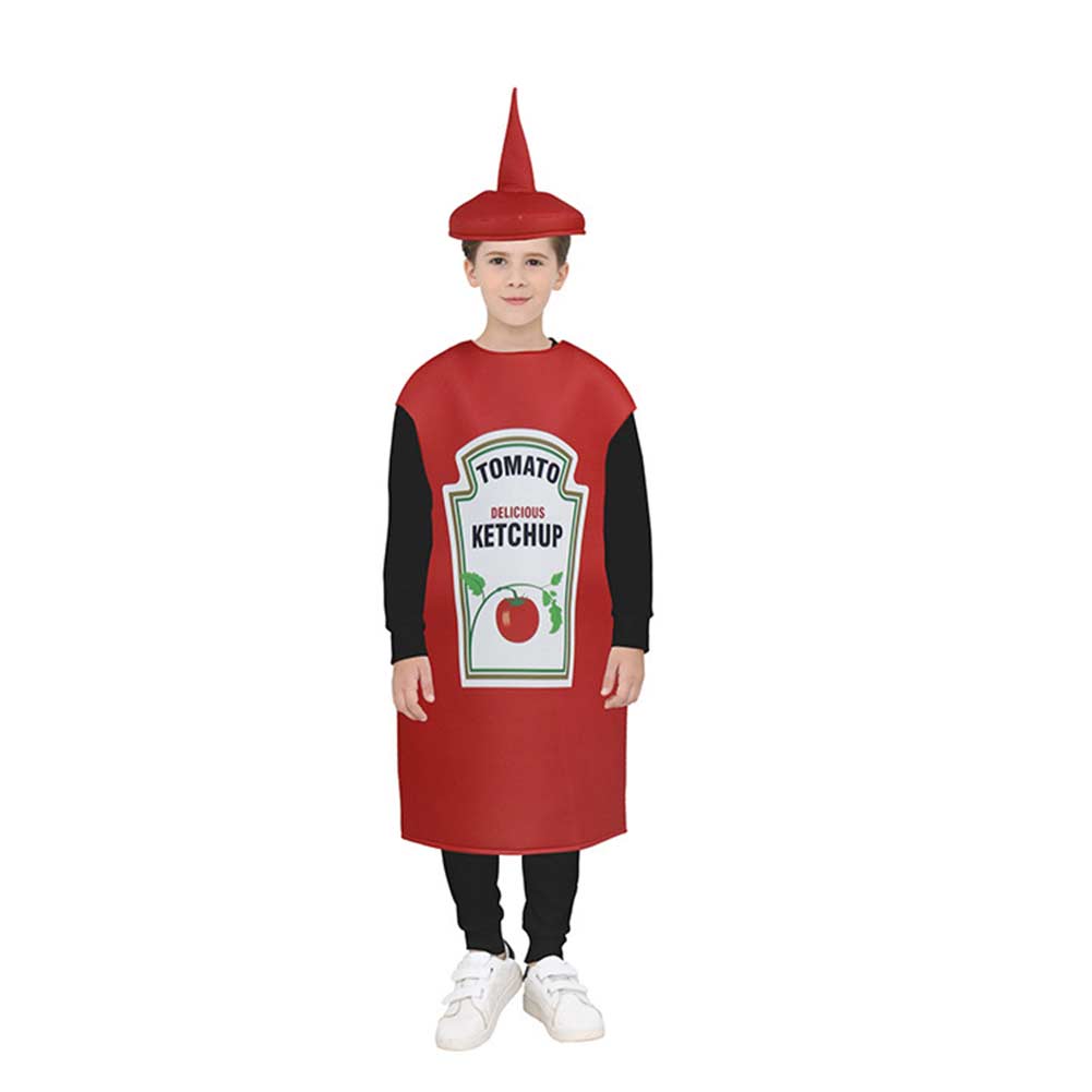 Mustard Sauce Tomato Sauce Cosplay Kids Children Outfits Halloween Par ...