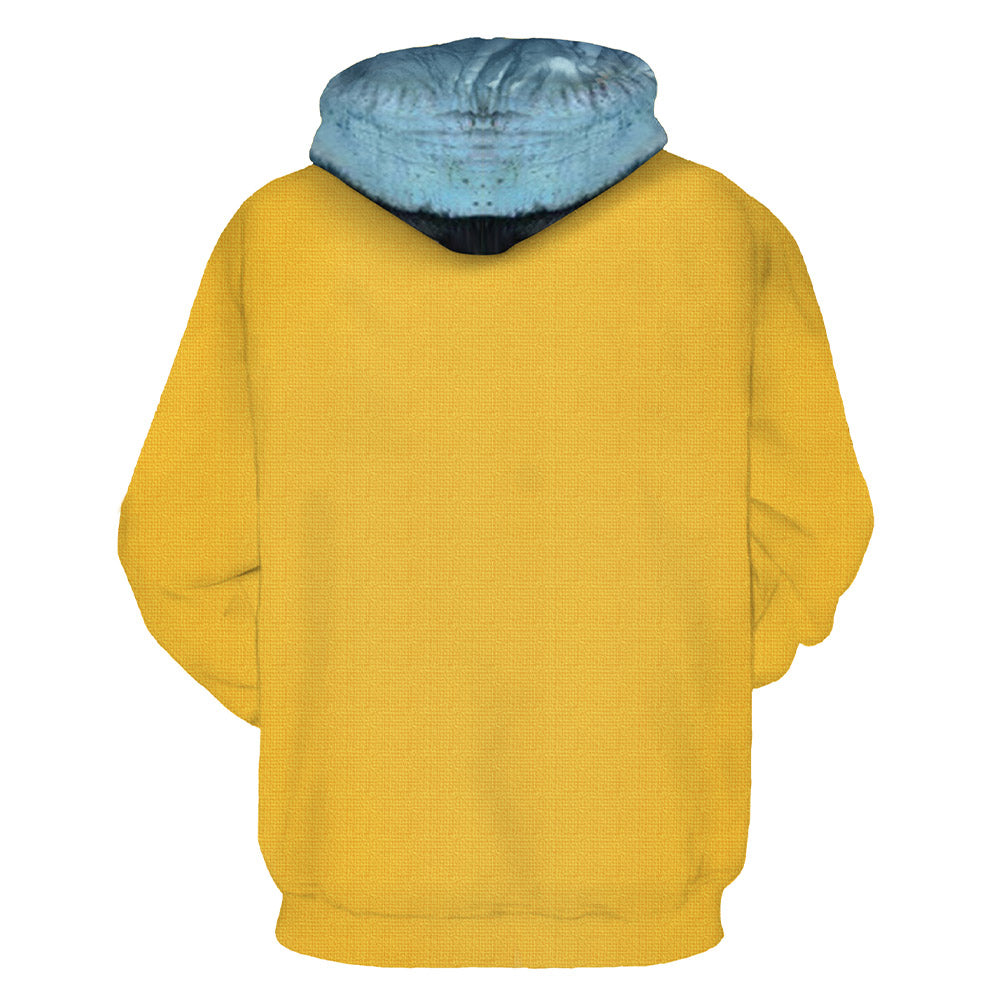 Beetlejuice 2 Bob-Shrinker Shrunken Head Cosplay Yellow Pullover Hoodi ...