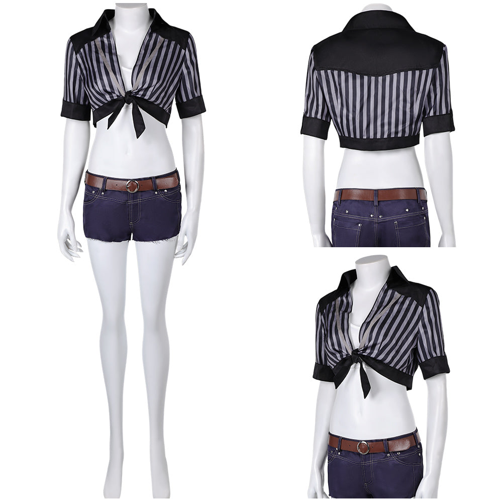 Final Fantasy VII Rebirth Tifa Lockhart Black Striped Sunscreen 4 Piec ...