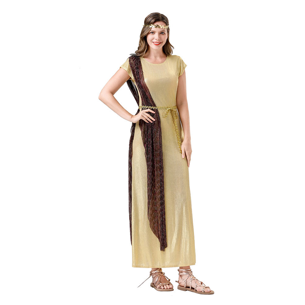 Greek Mythological Goddess Long Dress Retro Medieval Renaissance Cospl ...