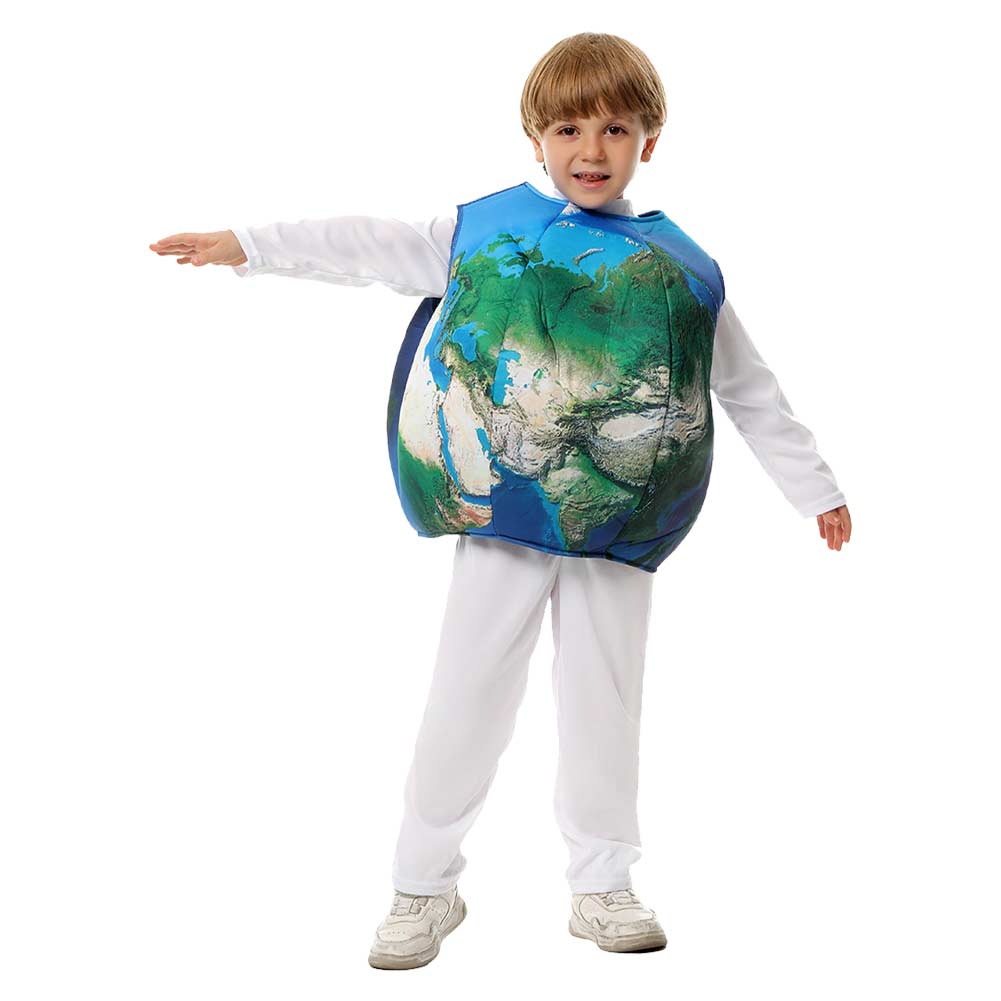 Kids Children Globe Overalls With Aircraft Gloves Set Cosplay Outfits ...
