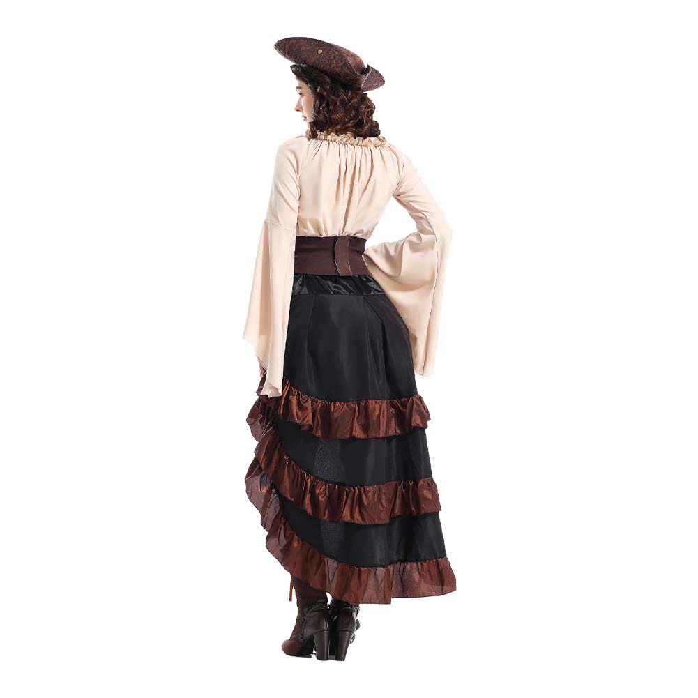 Medieval Pirates Renaissance Women Dress Cosplay Costume Outfits Hallo ...