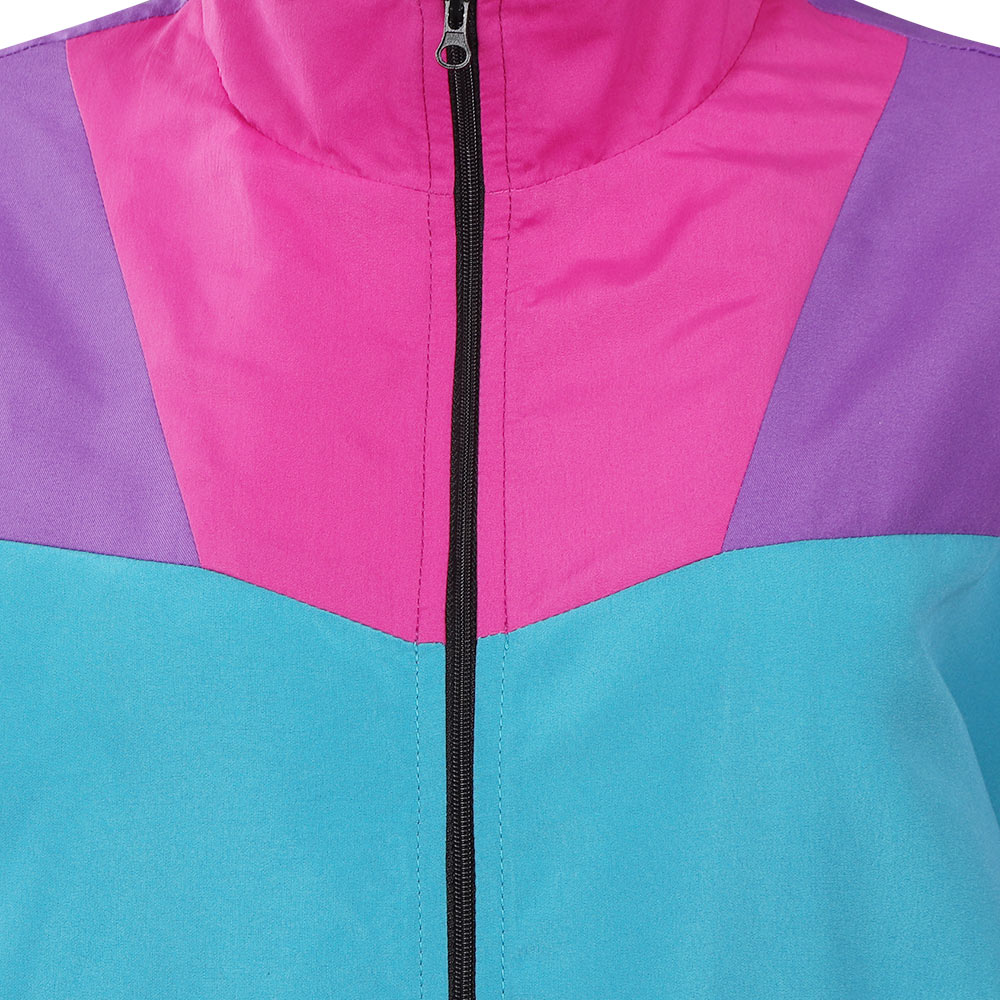 Retro 80s 90s Hip Hop Women Cyan Sportswear Set Cosplay Outfits Hallow ...