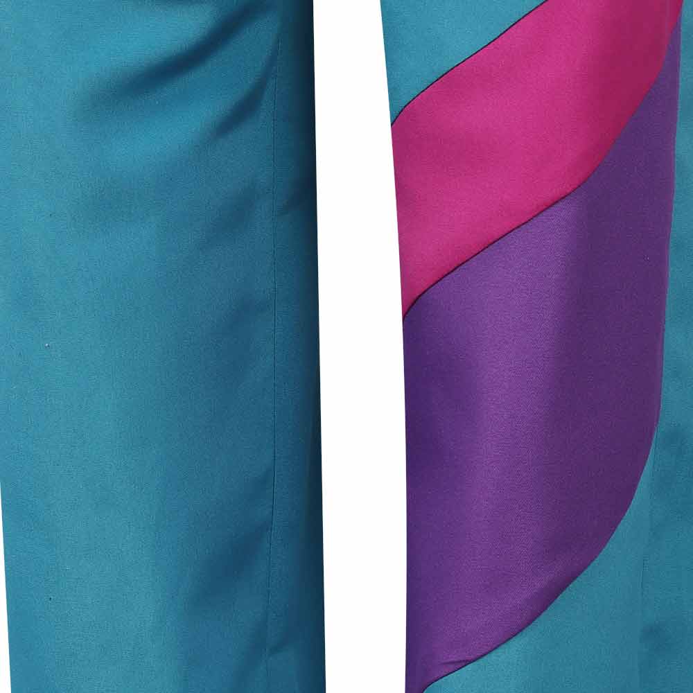 Retro 80s 90s Hip Hop Women Cyan Sportswear Set Cosplay Outfits Hallow ...