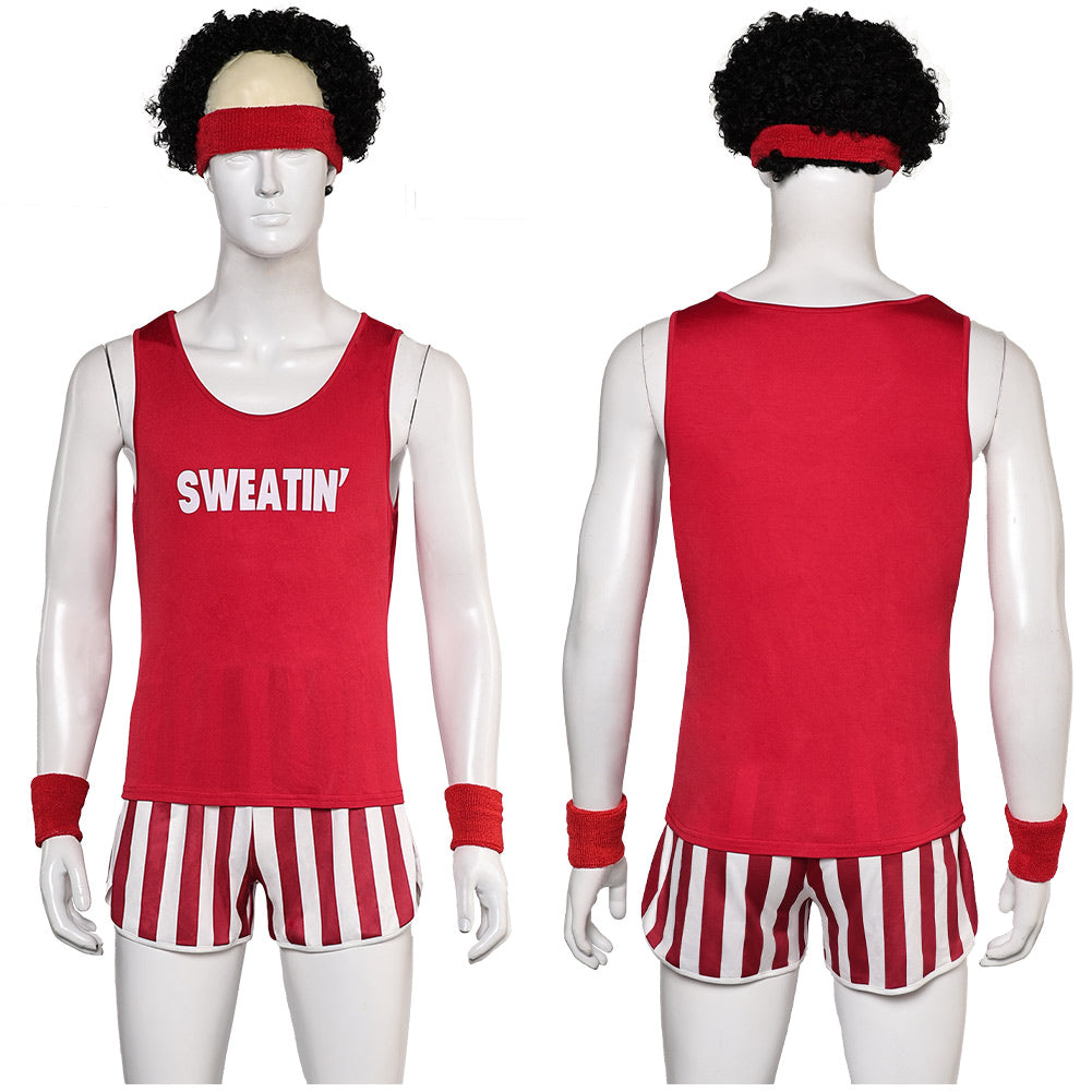 Retro 80s Richard Simmons Sportswear 6 Piece Set Cosplay Workout Outfi ...