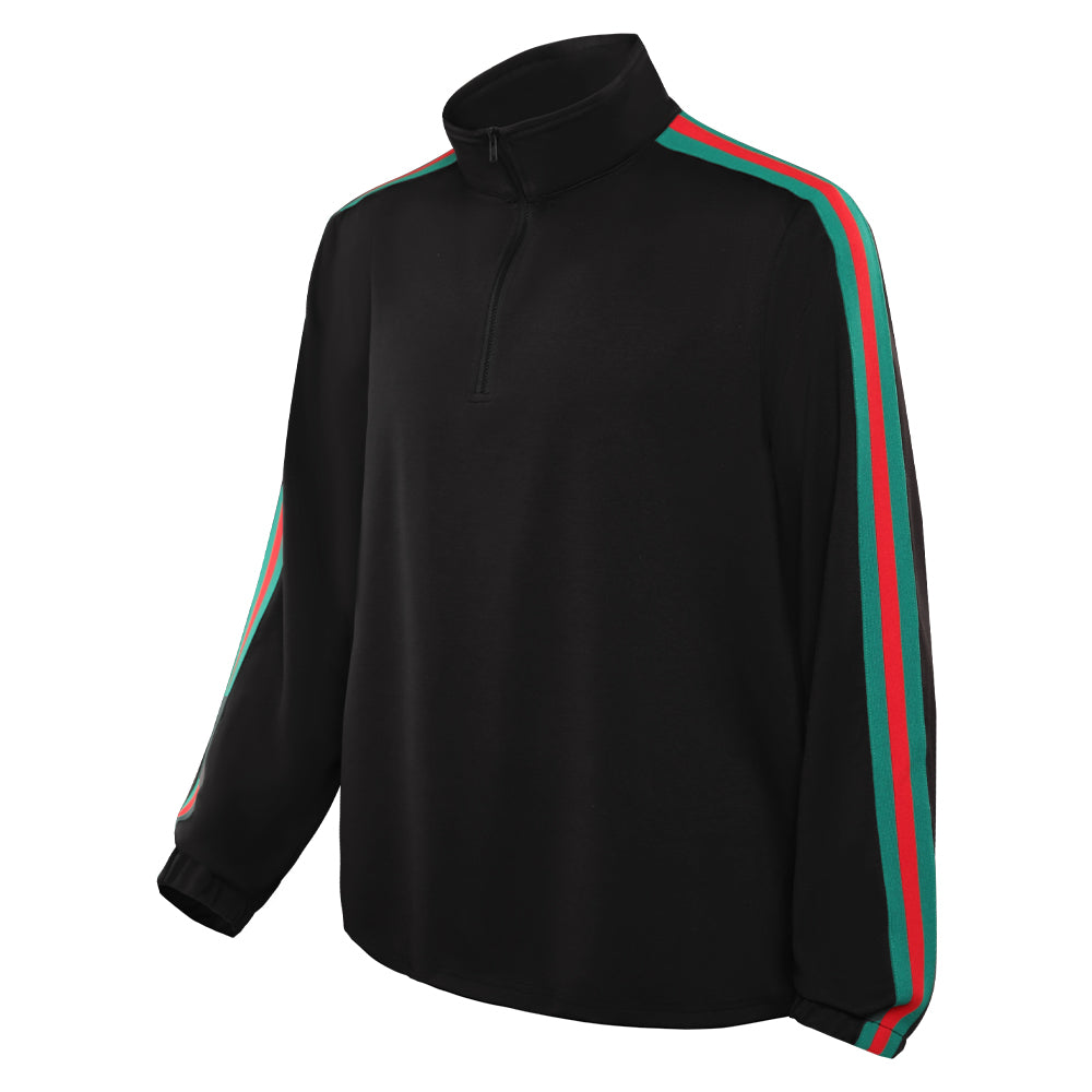 Retro Hip Hop 90s Men Black Tracksuit 7 Piece Set Cosplay Outfits Hall ...