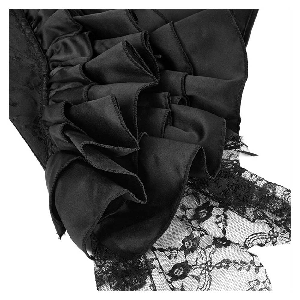 Retro Medieval Satin Lace Corset Court Shapewear Cosplay Outfits Hallo ...