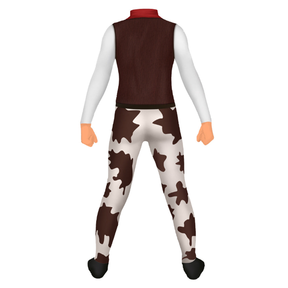 Western Cowboy Cosplay 3D Printed Bodysuit Outfits Halloween Carnival ...