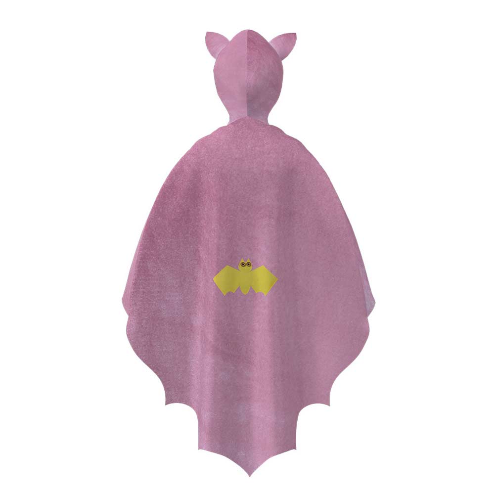 Witch Bats Kids Children Pink Hooded Cape Cosplay Outfits Halloween Pa ...