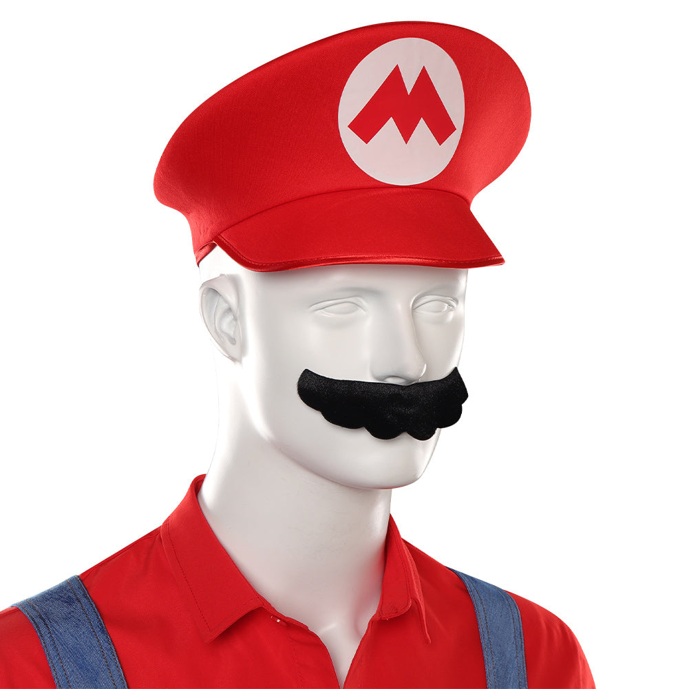 The Super Mario Bros. Movie - Mario Cosplay Costume Shirt Hat Outfits ...