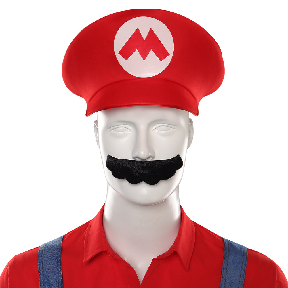 The Super Mario Bros. Movie - Mario Cosplay Costume Shirt Hat Outfits ...