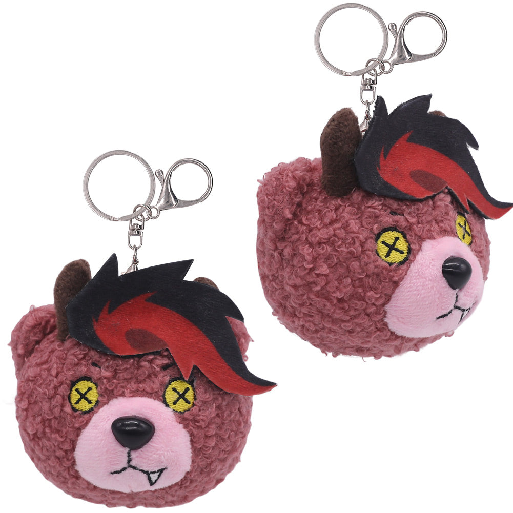 Baldur's Gate 3 Karlach Teddy Bear Cosplay Furry Keychain Key Rings Ma ...