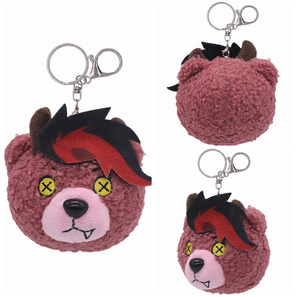 Baldur's Gate 3 Karlach Teddy Bear Cosplay Furry Keychain Key Rings Ma ...