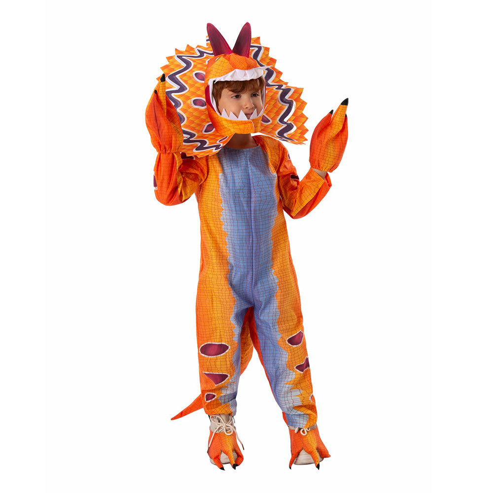 Dilophosaurus Kids Children Dinosaur Cosplay Costume Jumpsuit Fancy Ou ...