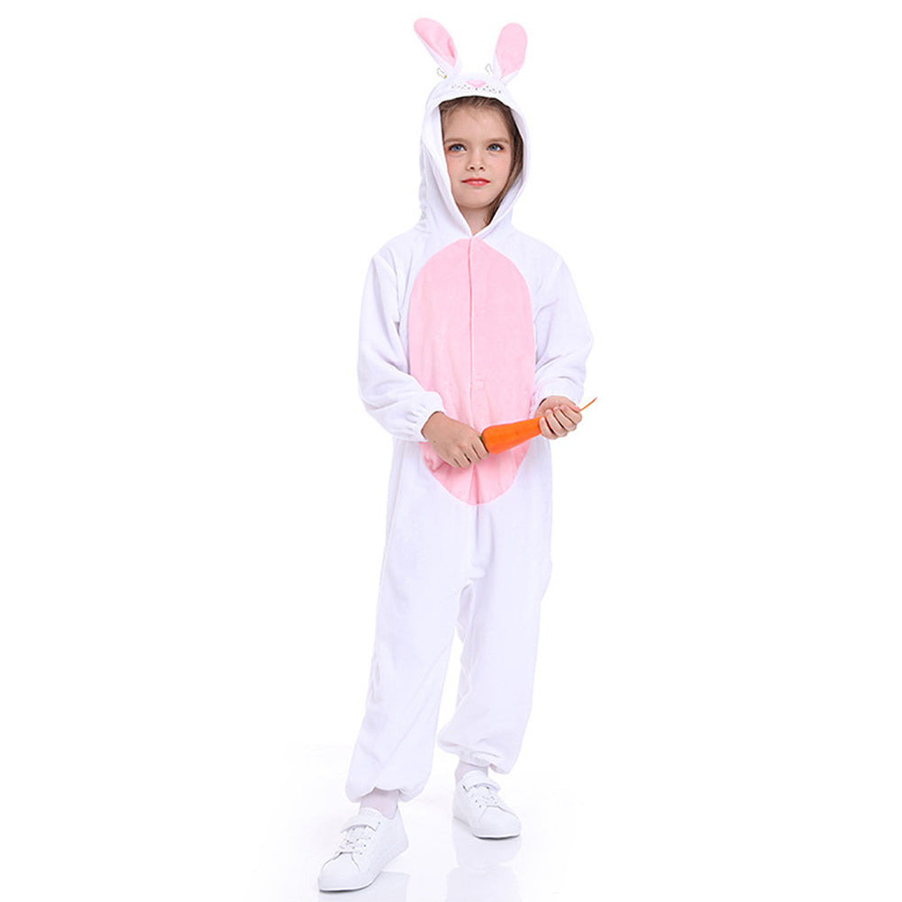 Easter Bunny Carrot Bunny Rabbit Nose Kids Cute Cartoon Cosplay Pajama ...