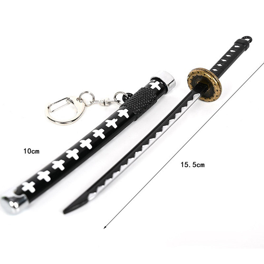 One Piece Dracule Mihawk Trafalgar Law Cosplay Weapon Keychain Key Rin ...