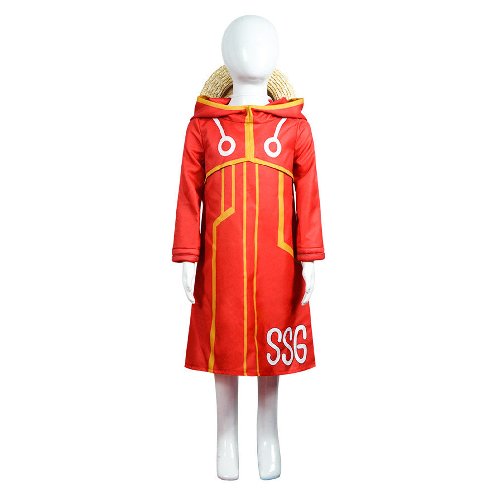 One Piece Egghead Arc Monkey D. Luffy Kids Boys Cosplay Costume Outfit ...
