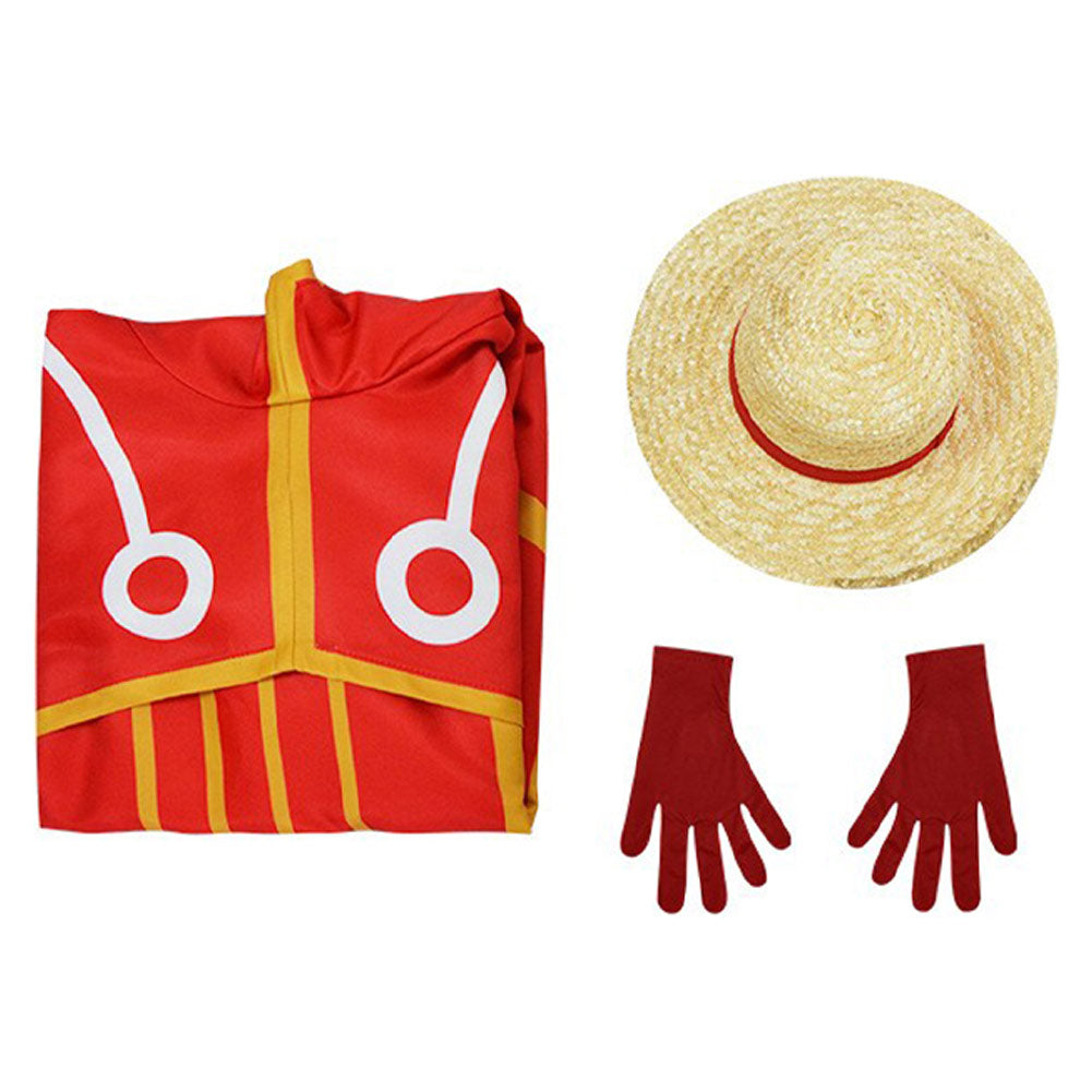 One Piece Egghead Arc Monkey D. Luffy Kids Boys Cosplay Costume Outfit ...