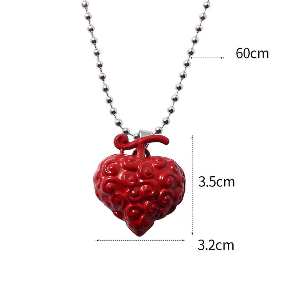 One Piece Luffy Devil Fruit Necklace Neck Chain Fashion Jewelry Choker ...