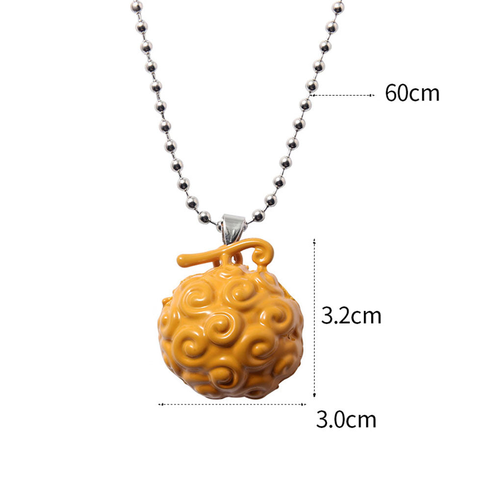 One Piece Luffy Devil Fruit Necklace Neck Chain Fashion Jewelry Choker ...