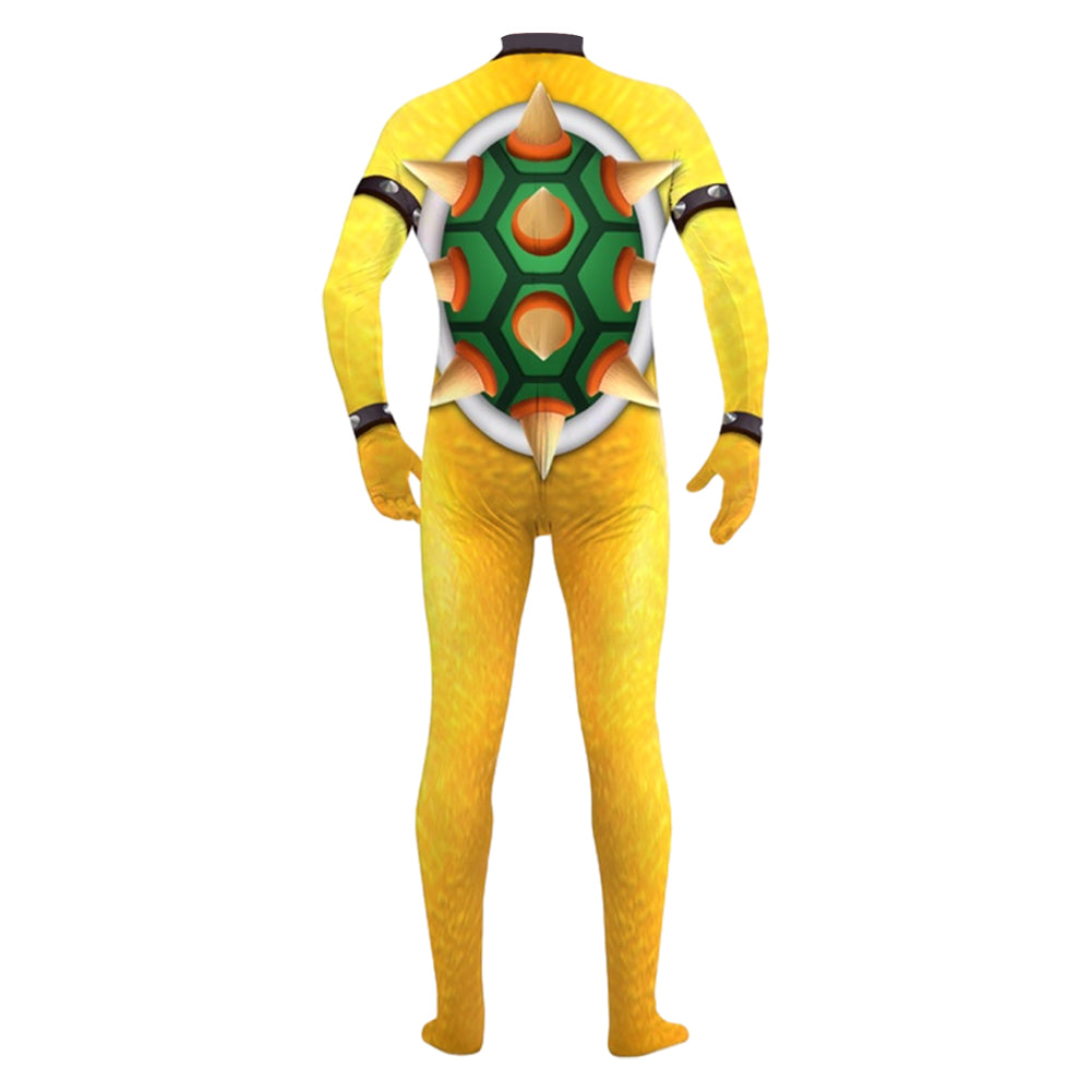 The Super Mario Bros. Koopa Dinosaur Adult Cosplay Costume Jumpsuit Ou ...