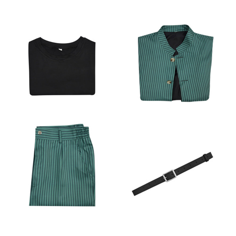 Yu Yu Hakusho Urameshi Yuusuke Cosplay Costume Adult Green Uniform Out ...